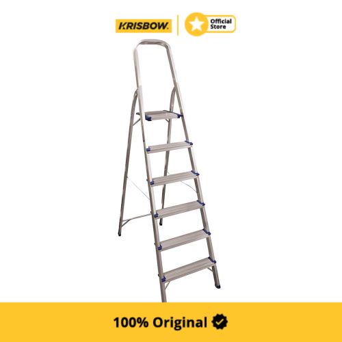 Jual Krisbow Ladder Tangga Aluminium Dengan Handle 8 Step 1.7 Mtr ...