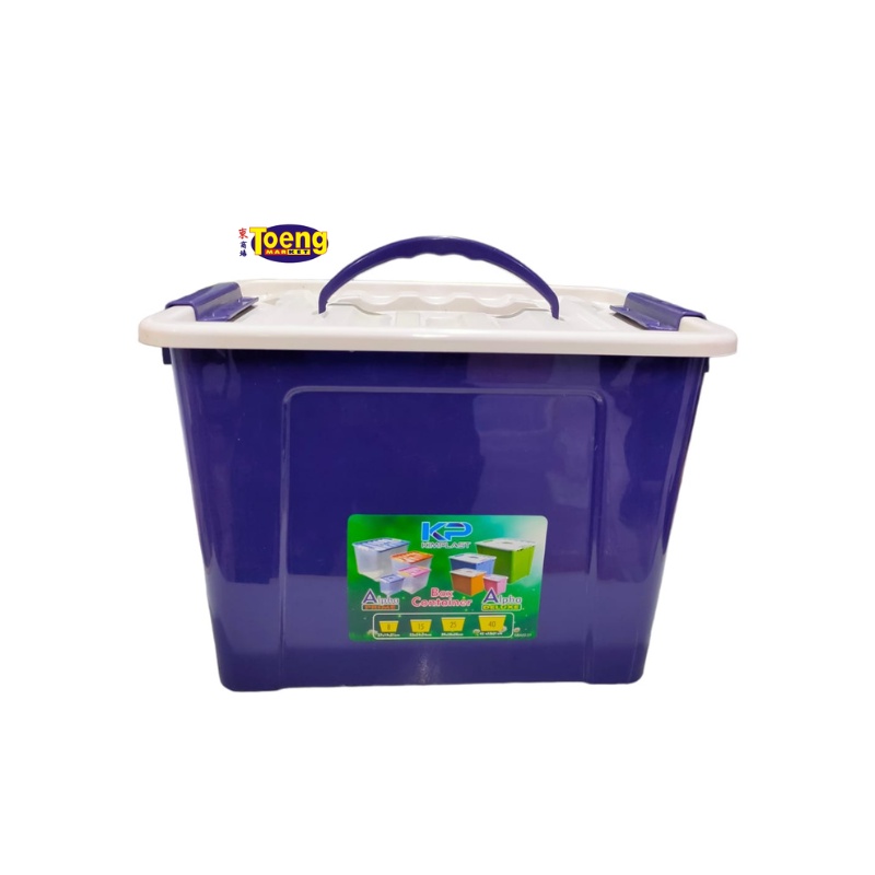 Jual BOX CONTAINER ALPHA 15 LT DELUXE KP / STORAGE BOX / KOTAK BOX ...