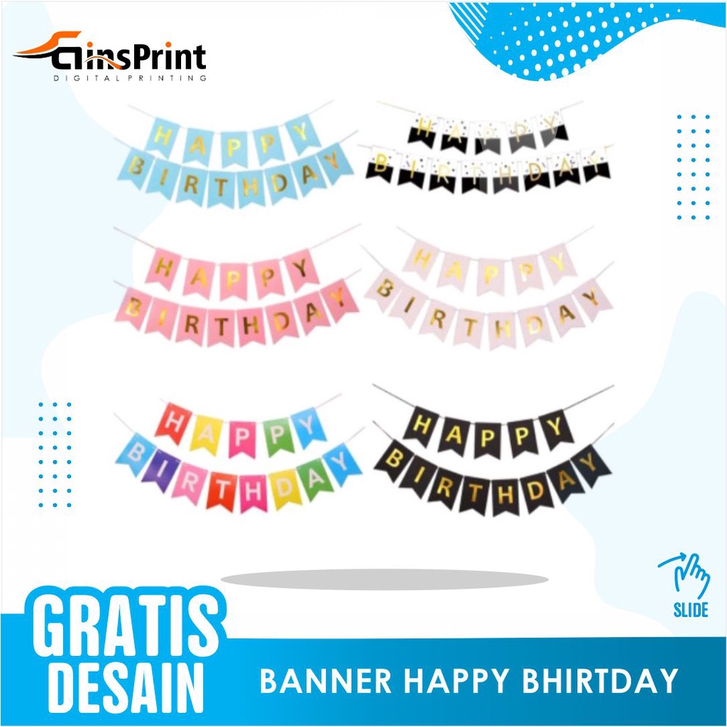 Jual Banner Birthday Segilima / Banner Happy Birthday Segilima | Shopee ...