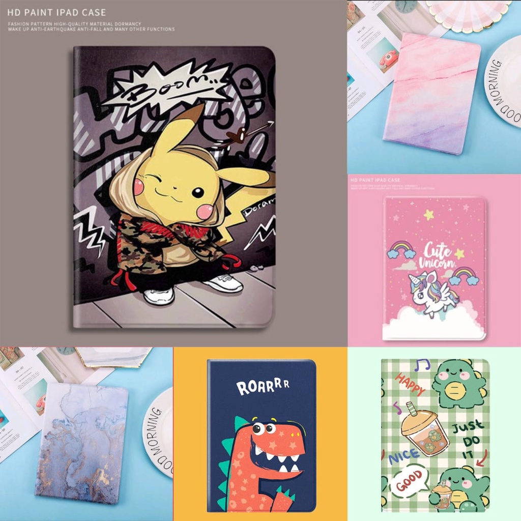 Jual Casing Ipad Smart Case Sillicone Pen Slot Motif Animasi Lucu For ...