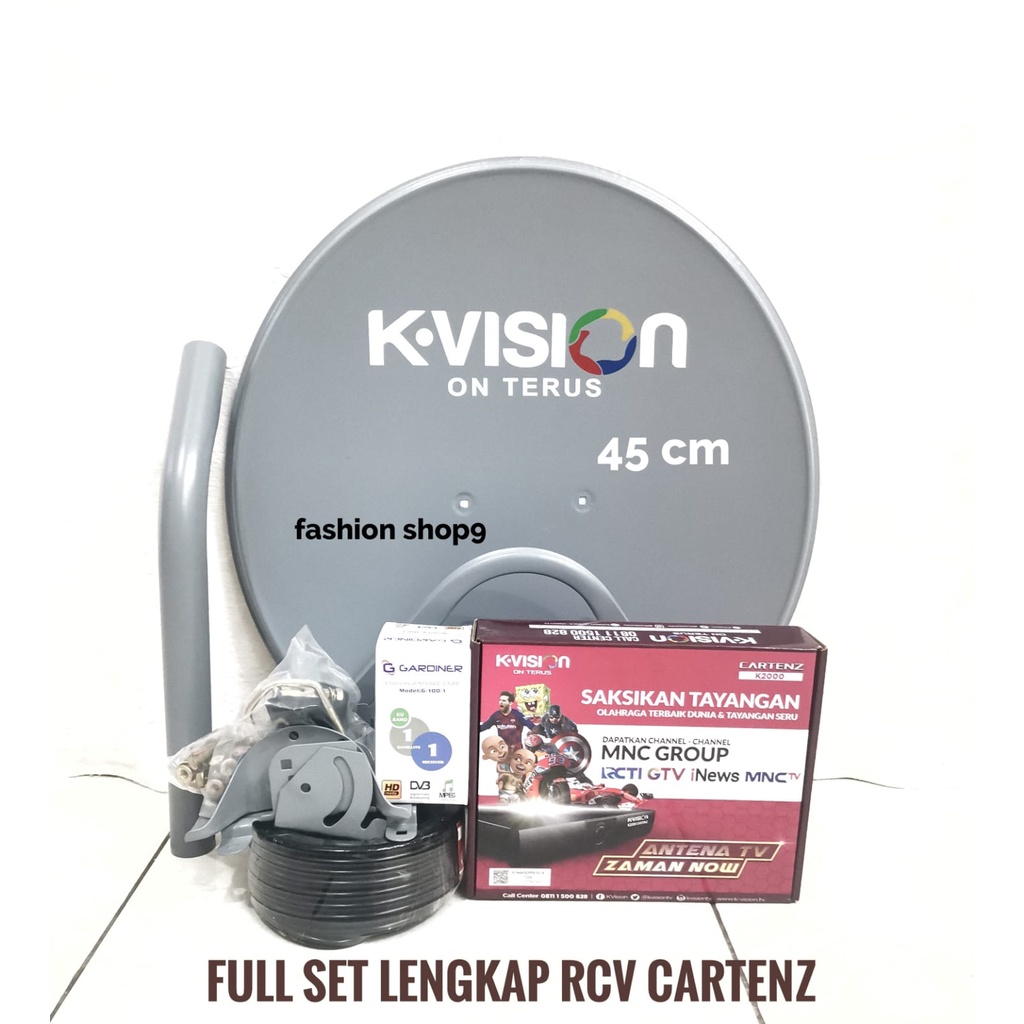 Jual Parabola Mini 45 cm Full Set Kvision Lengkap Receiver Cartenz ...
