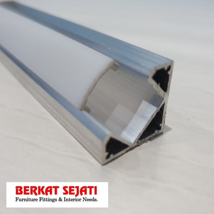 Jual LIST LIS REL RUMAH COVER CASING LAMPU LED STRIP ALUMUNIUM SUDUT ...