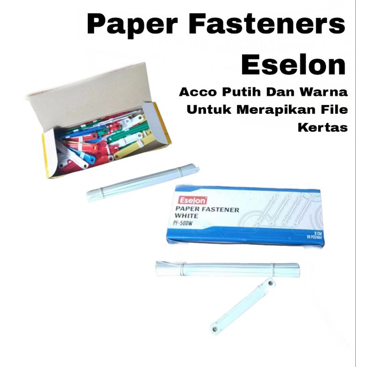 Jual Paper Fastener Acco Untuk Merapikan Berkas / 50 Buah Acco Untuk ...