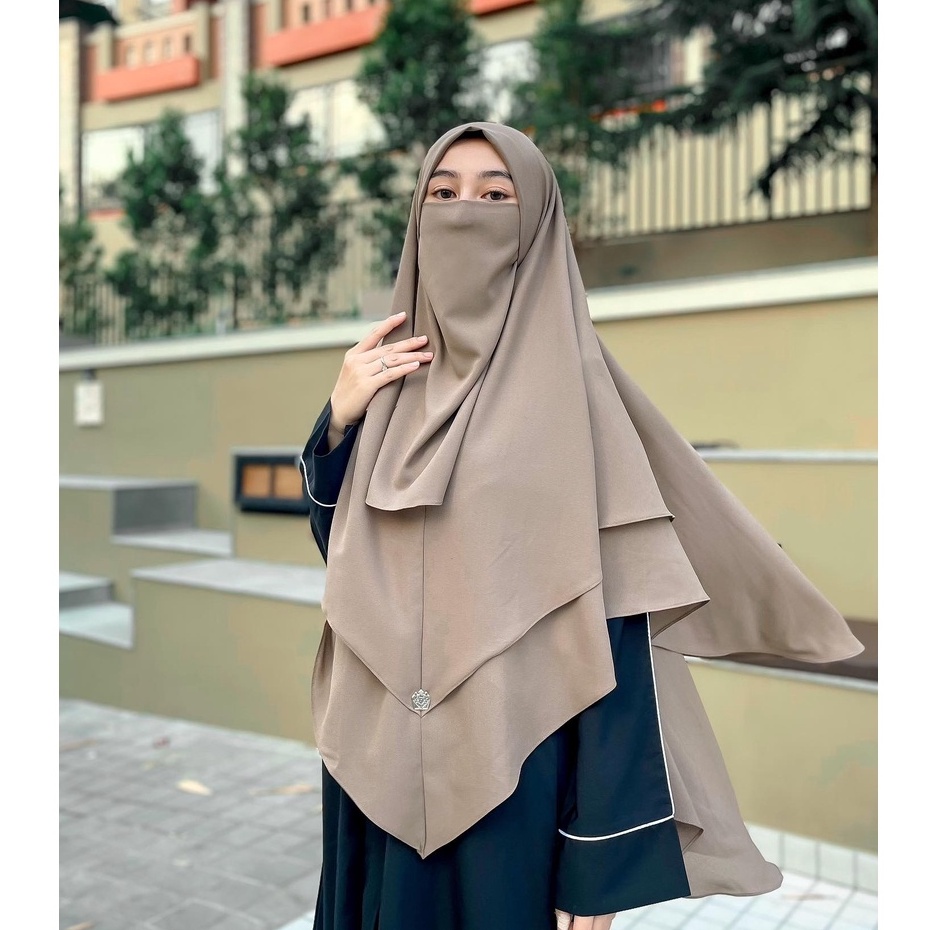 Jual Kayla Khimar Size 2 (Jumbo) FREE CADAR - Hijab Princess | Shopee ...