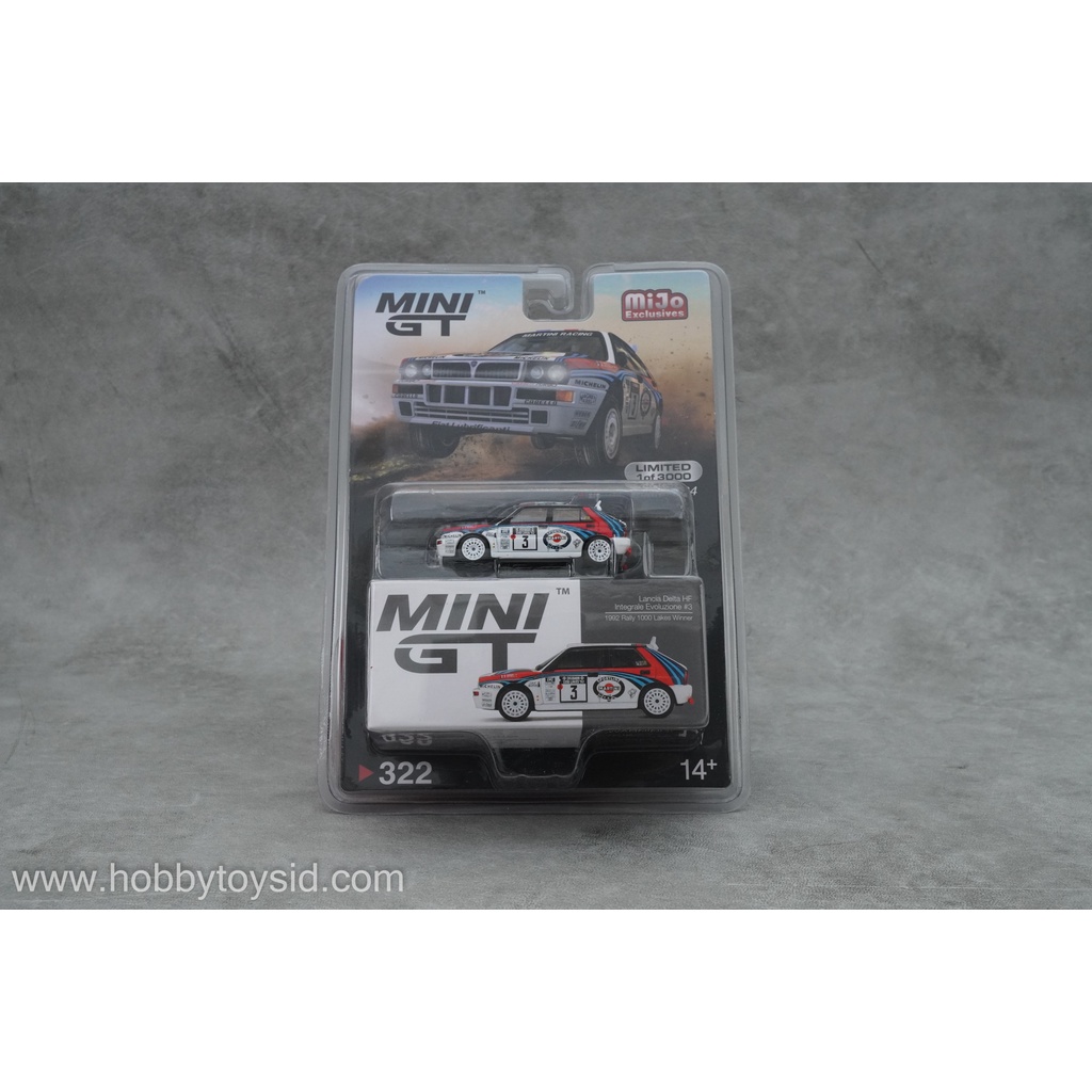 Jual MIniGT Mini GT Lancia Delta HF Integrale Evoluzione #3 1992 Rally ...
