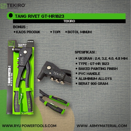 Jual Tang Rivet Tekiro GT-HR1823 Original Hand Revitter Ripet Rifet ...