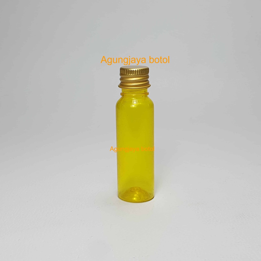 Jual Botol Pet 30 ml Br Kuning Trans Tutup Ulir Neck 18 / Botol Pet BR ...