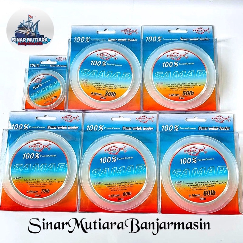 Jual Senar Nylon Leader Samar 100% Fluorocarbon Relix Nusantara | Shopee Indonesia