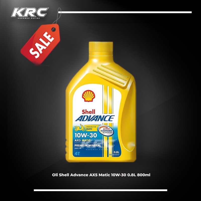Jual Oli Shell Advance AX5 Matic Oil Scooter 10W-30 0.8L 800ml | Shopee Indonesia