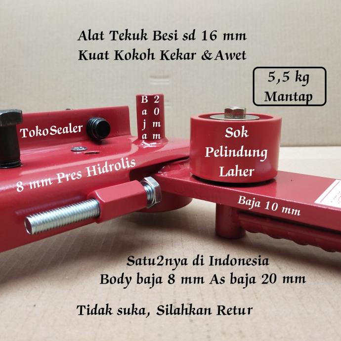 Jual Alat Tekuk Besi sd 16 mm Plus Pelindung Laher -Bending Besi Beton ...