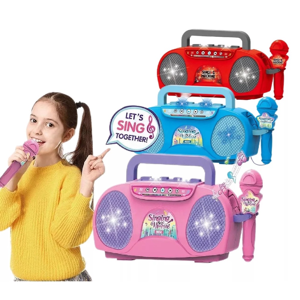 Jual Mainan Anak Karaoke Microphone Little Singer/JM-MIC01 Belofty Toys ...