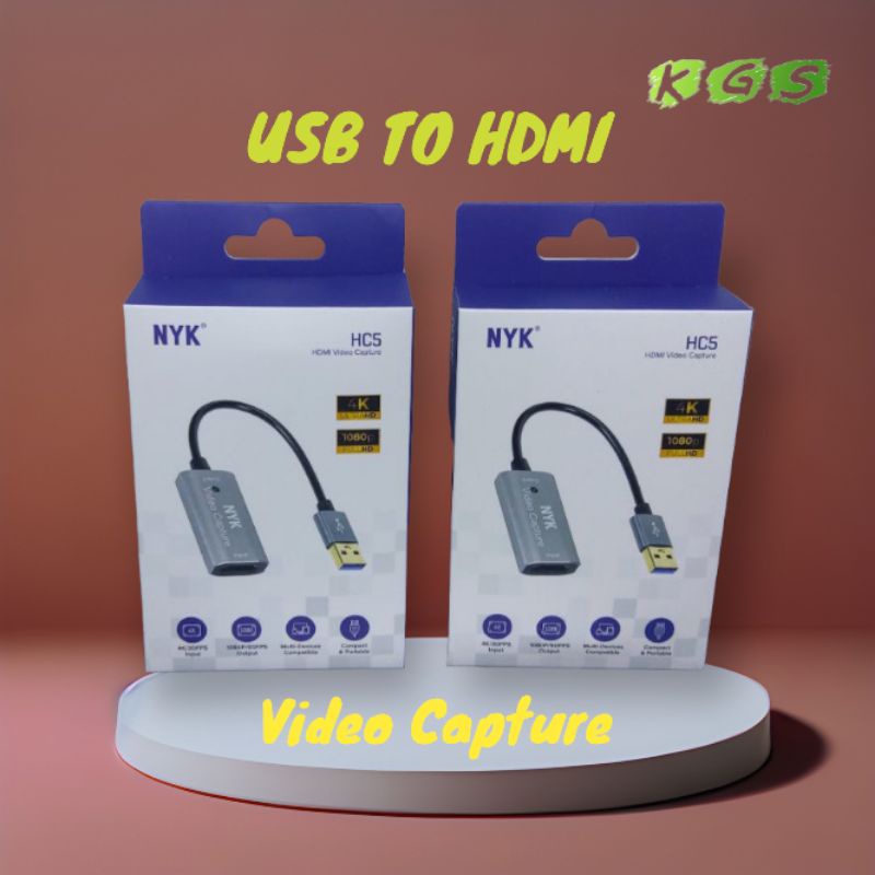 Jual Video CAPTURE STICK HDMI TO USB NYK HC 5 /HC6 | Shopee Indonesia