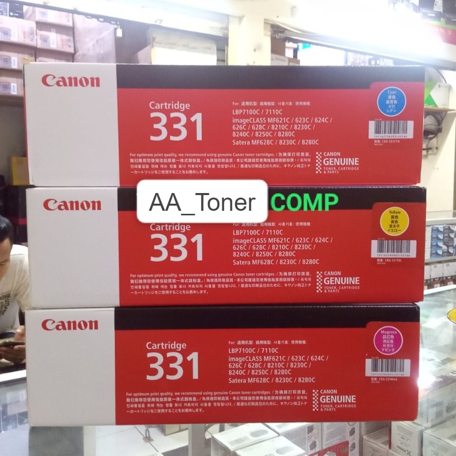 Jual TONER CANON 331 COLOUR ORIGINAL | Shopee Indonesia