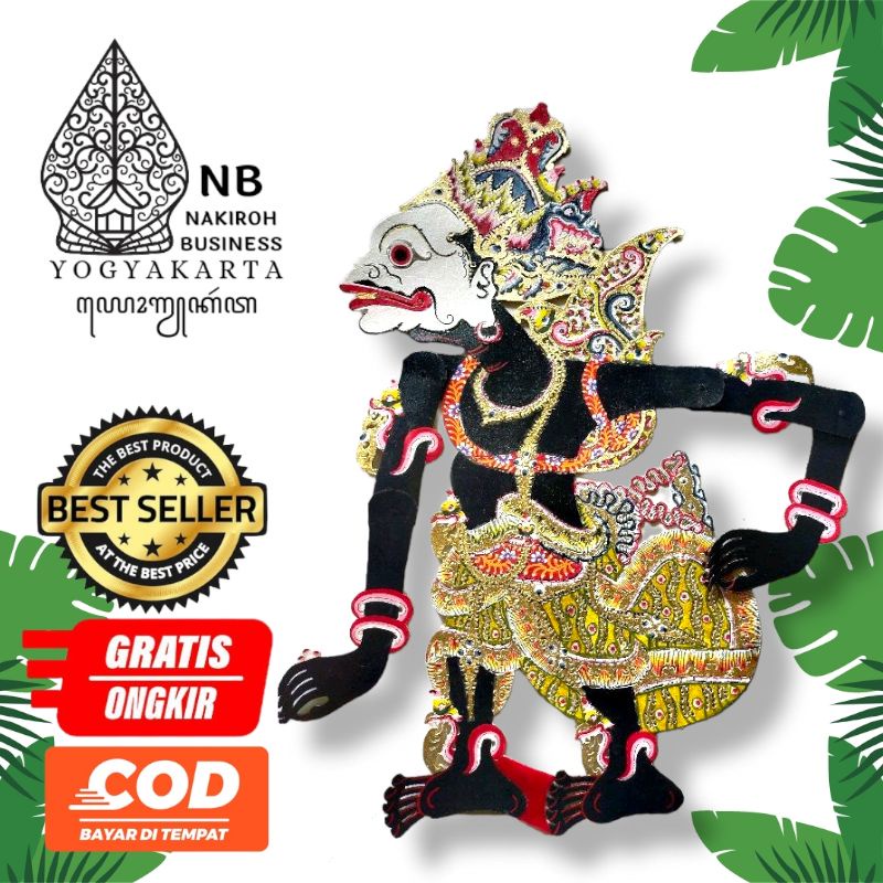 Jual Wayang Kulit Sapi ASLI Bagong Dadi Kresna Alusan Ukuran Standar ...