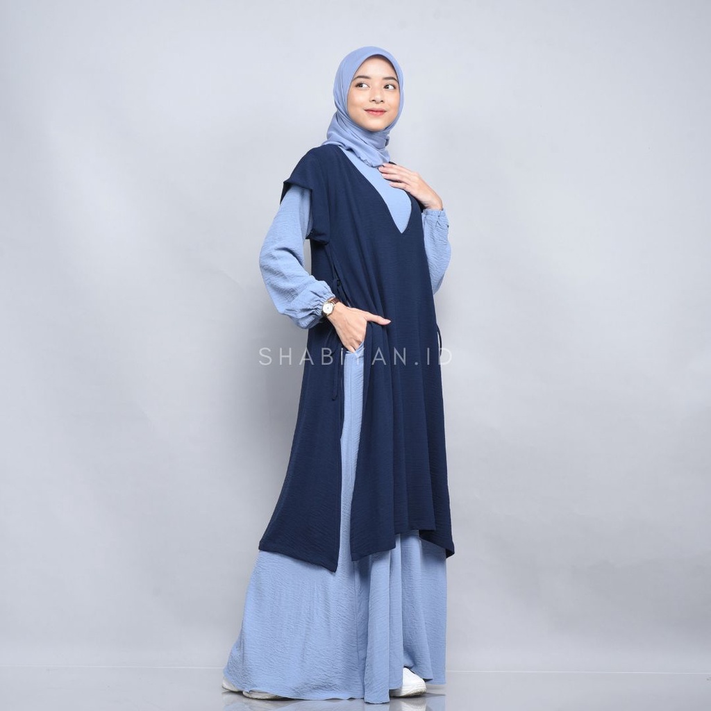 Jual Shabiyan 431 Gamis Set Dress | Cardigan Dress | Gamis Tunik ...