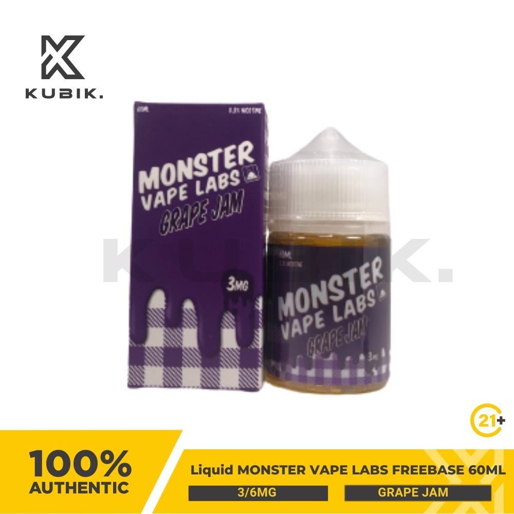 Jual Liquid Monster Vape Labs Grape Jam USA 60ML by Jam Monster ...
