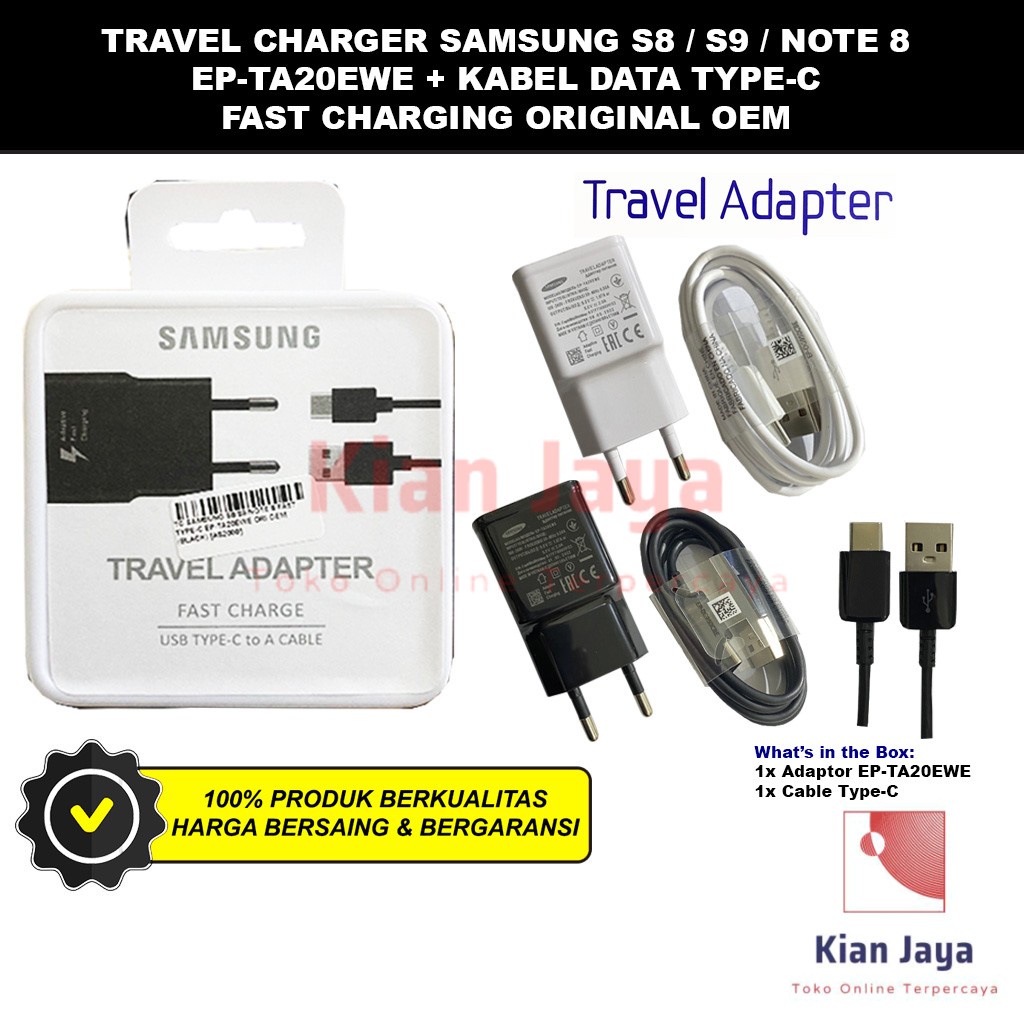 Jual Travel Charger Samsung Galaxy S8 / S9 / Note 8 Fast Charging ...