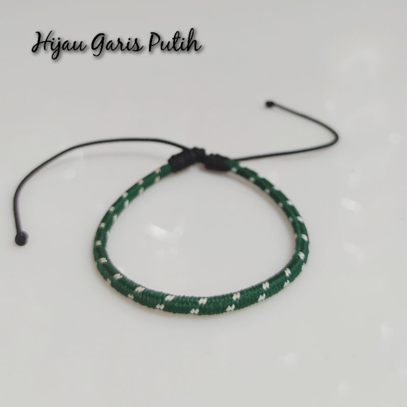 Jual Gelang Etnik Tali Hitam Polos 3,5mm | Shopee Indonesia