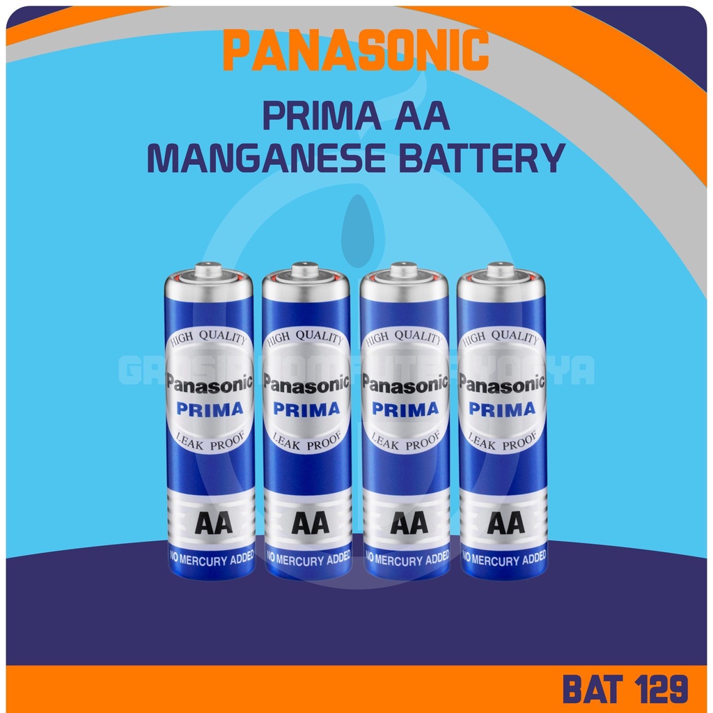 Jual Panasonic Prima AA UM-3U 1.5V Manganese Battery Baterai A2 ...