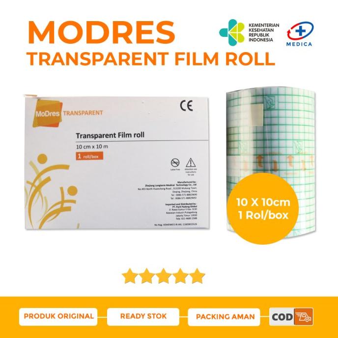 Jual MODRES Transparent Film Dressing Roll 1 Box 10x10m HARGA ...