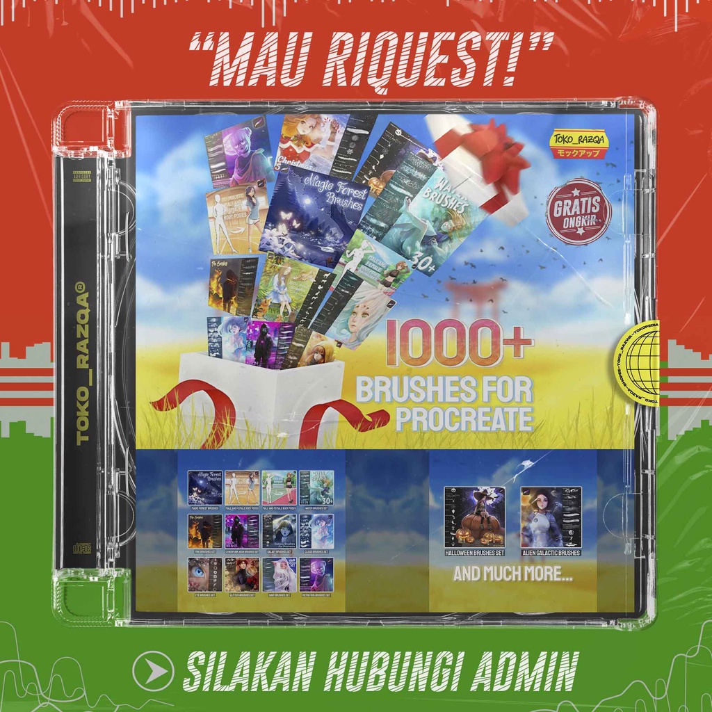 Jual Over 1000+ Procreate Brushes | Shopee Indonesia