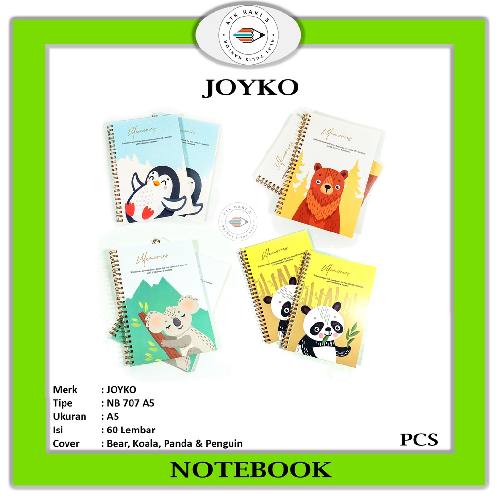 Jual JOYKO - Notebook NB- 707 - A5- Buku Catatan Bergaris - Pcs ...