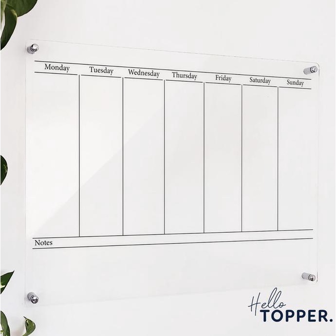 Jual PAPAN AKRILIK PLANNER| WALL PLANNER | SCHEDULE BOARD |PAPAN ...