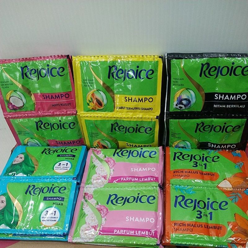 Jual Rejoice Shampo Sachet Rencengan (1 Renceng 12pcs) | Shopee Indonesia