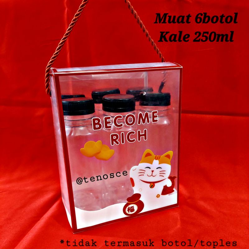 Jual Kotak Mika Cookies Souvenir Botol Jus Kopi Kale 250ml Hampers Gift ...