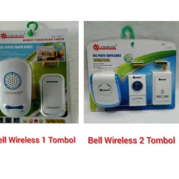 Jual SIAP KIRIM Bell Bel Pintu Rumah Wireless 1 Tombol / 2 Tombol ...