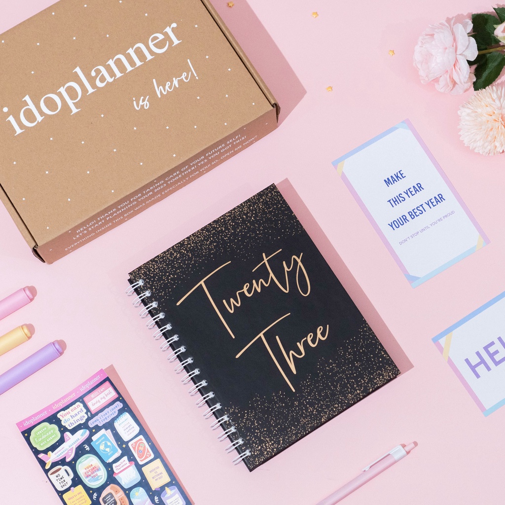 Jual TWENTY THREE - BLACK | 2023 PLANNER | NOTEBOOK 2023 | BULLET ...