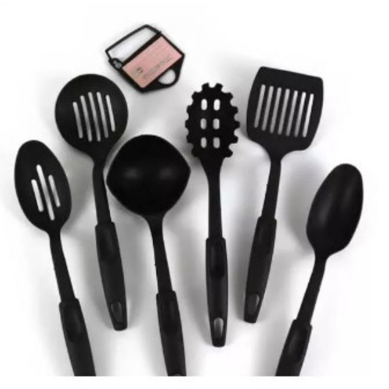 Jual Kitchen Tools Set 6 Pcs Black Atau Alat Masak Spatula Set | Shopee ...