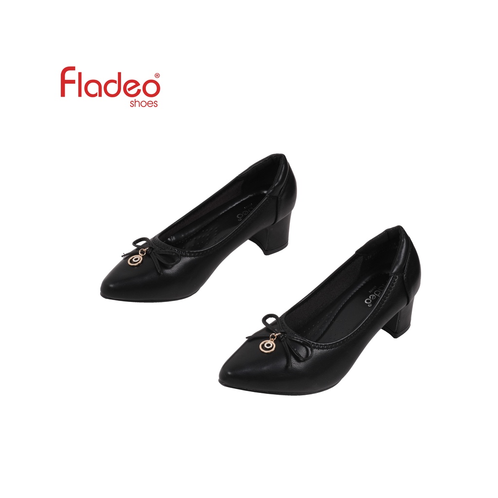 Jual Fladeo L22/LSF513-1BA/Sepatu Pantofel Hak Tahu Wanita [ Block Heel ...