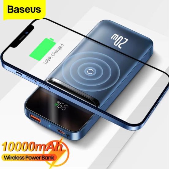 Jual Baseus Power Bank Magnetic Wireless Magsafe Iphone 12 Fast Charge