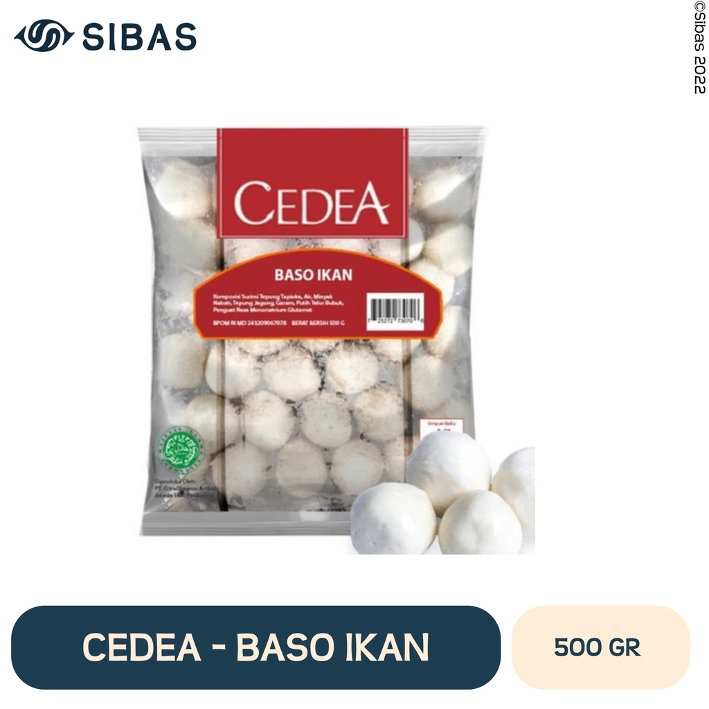 Jual CEDEA Baso Ikan Besar [500g] / Bakso Ikan / Fish Meatballs ...