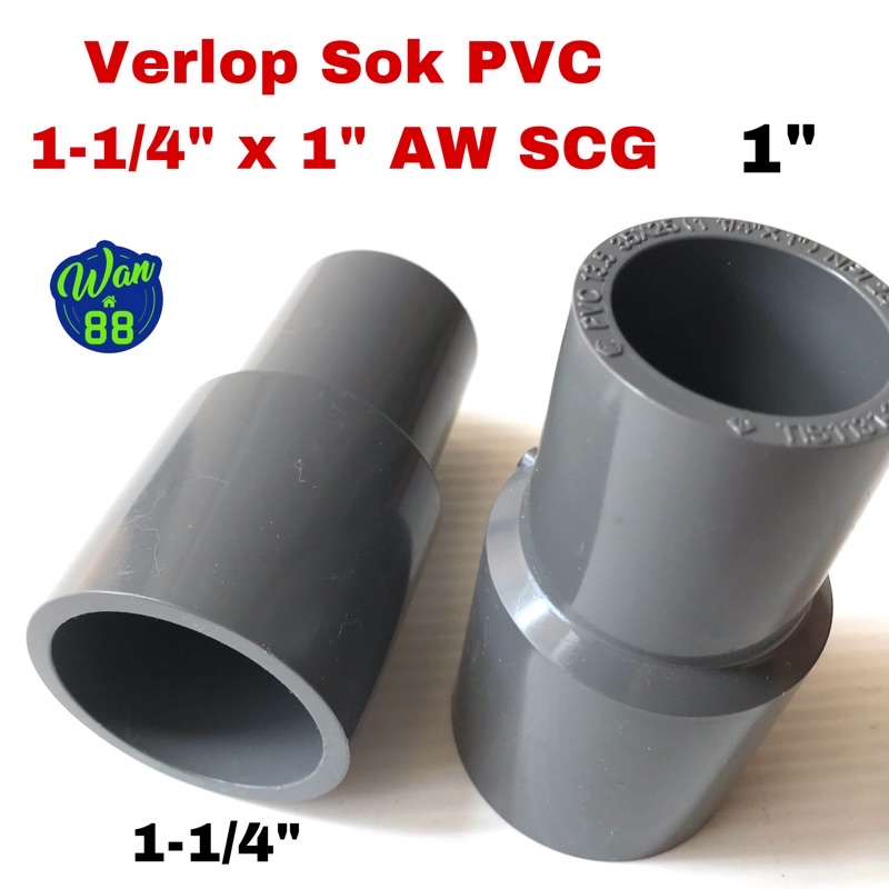 Jual Verlop Sok PVC 1-1/4” x 1” AW SCG / Reducer | Shopee Indonesia