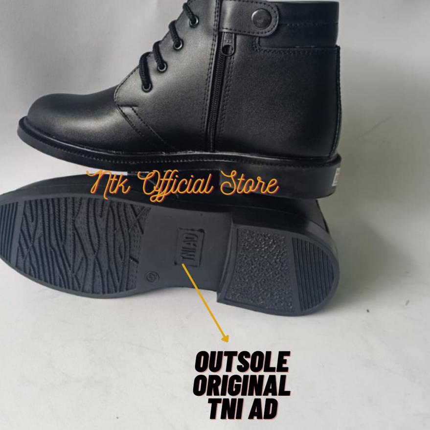 Jual Hot Sale Sepatu Pdh DOFF TNI Kombinasi Resleting Tali Dan Klik ...