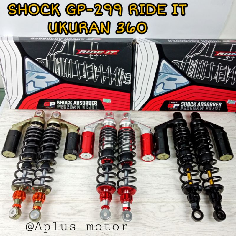 Jual shockbreaker Ride it GP 299 tabung 360mm sok belakang RX GL Bebek ...