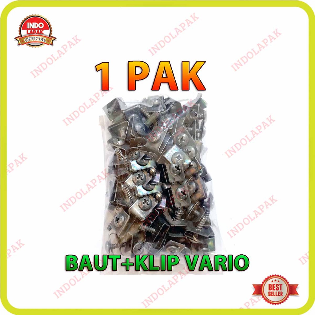 Jual GROSIR 1 PAK Baut Klip Body / Batok Motor Honda Drat Kasar Vario ...