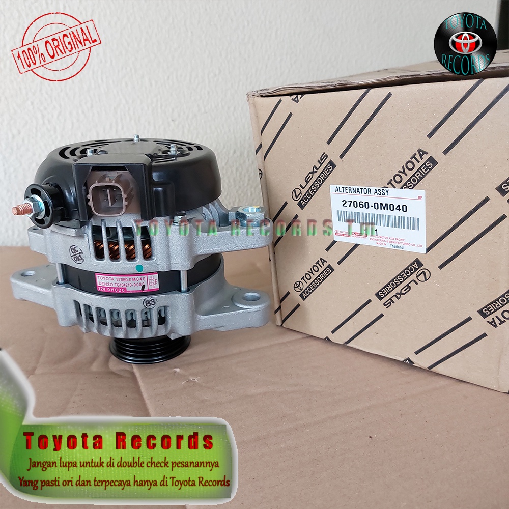 Jual Alternator Dinamo Ampere Yaris Vios Original Toyota 27060-0M040 ...