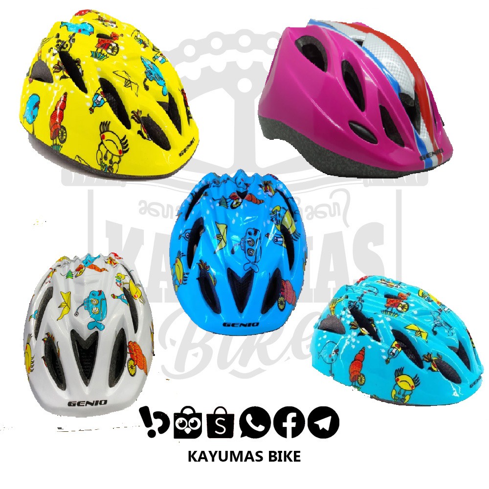 Jual HELM SEPEDA ANAK GENIO G - 13 HELMET KIDS | Shopee Indonesia