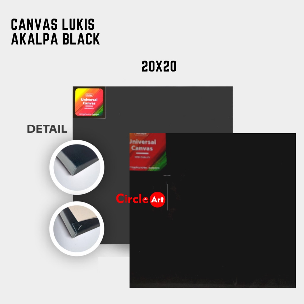 Jual CANVAS 10X10 HITAM STANDAR - KANVAS LUKIS 10X10 HITAM - KANVAS ...