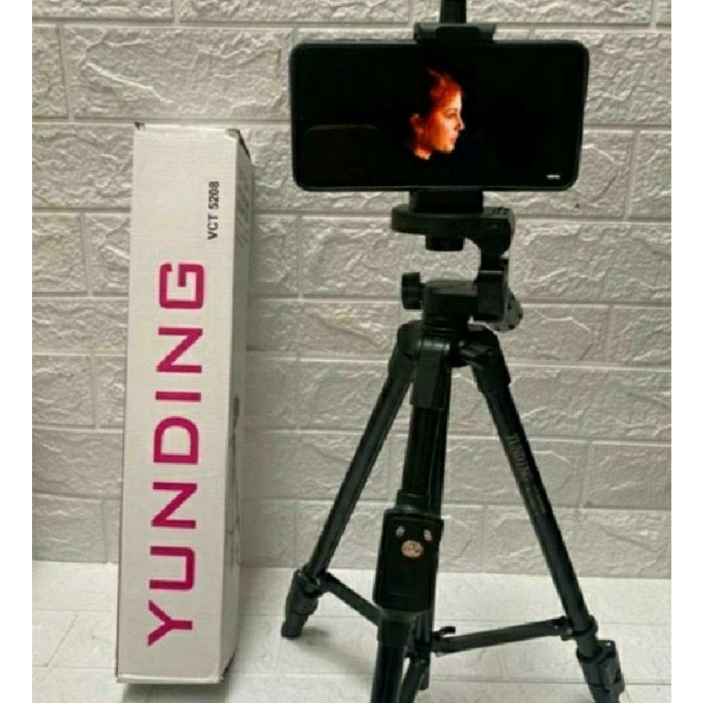 Jual Tripod Yunding VCT-5208 Bluetooth Original Yunding VCT 5028 Murah - LUCKYCELL | Shopee ...
