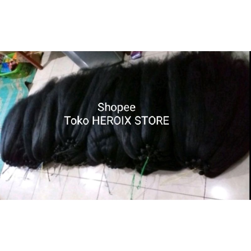 Jual Rambut cemara hitam polos/Rambut cemara hitam natural 70cm-100cm ...