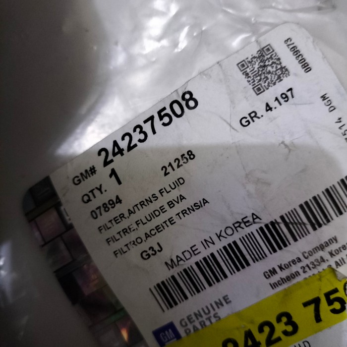 Jual Filter Oli Transmisi Matic Matik Chevrolet Spin 1.5 Aveo Sonic ...