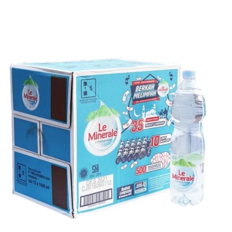 Jual Le Minerale / Leminerale 1500ml 1 dus isi 12 botol | Shopee Indonesia
