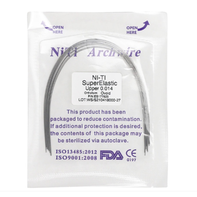 Jual 10 PCS KAWAT BEHEL NITI UKURAN 014 ATAS BAWAH / Kawat Gigi Niti ...