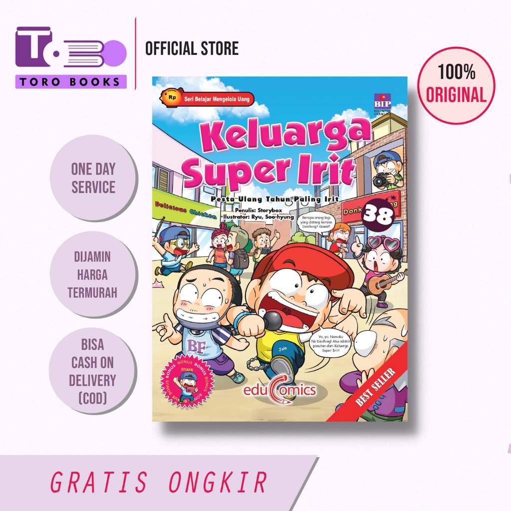 Jual Buku EDUCOMICS : KELUARGA SUPER IRIT ( vol 1-39) | Shopee Indonesia