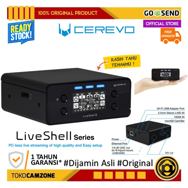 Jual Cerevo LiveShell X Live Streaming and Broadcasting Device | Shopee ...