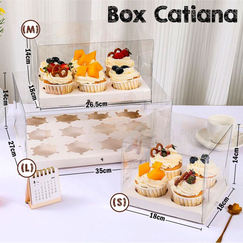 Jual Box Kue Mika Kotak Kue Mika Box Catiana ( 1 Bal 12 Set ) | Shopee ...